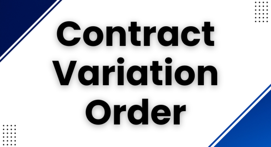Contract Variation Order Template | REVAMP
